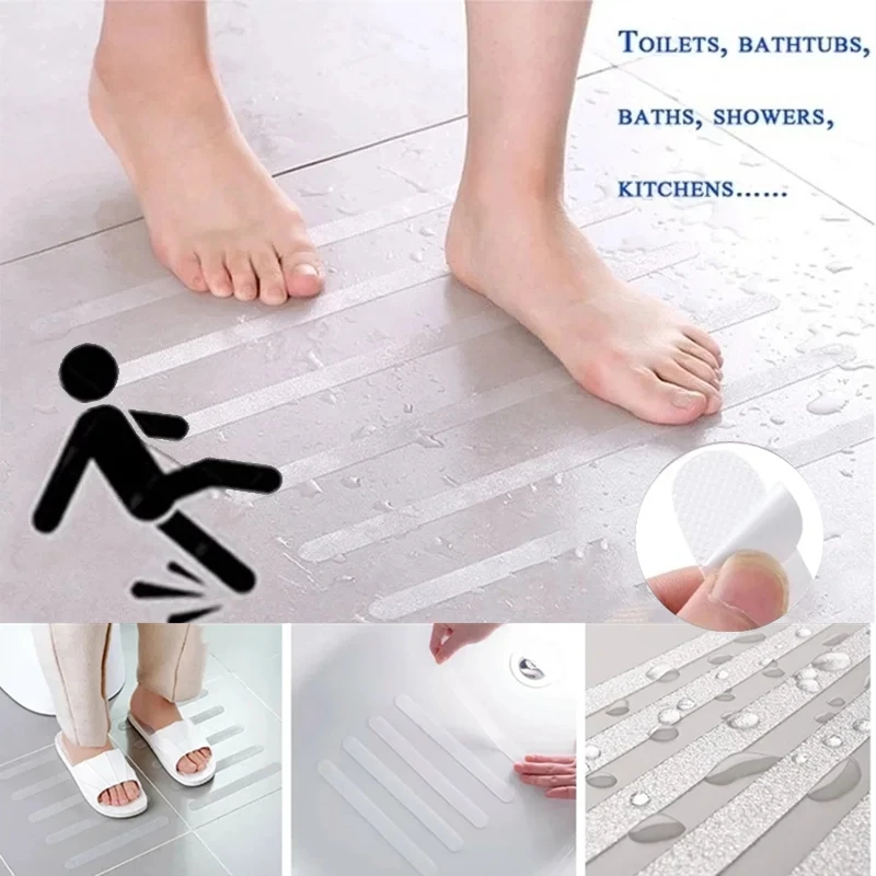 12PCS-Transparent-Anti-slip-shower-stickers-Non-Slip-Tape-Strips-Safety ...