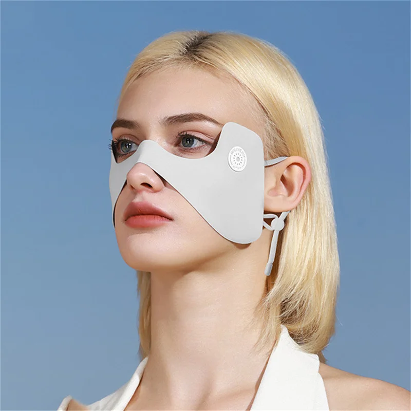 Summer-Mask-Sunscreen-Face-Scarf-Solid-Color-Face-Cover-Face-Eye ...