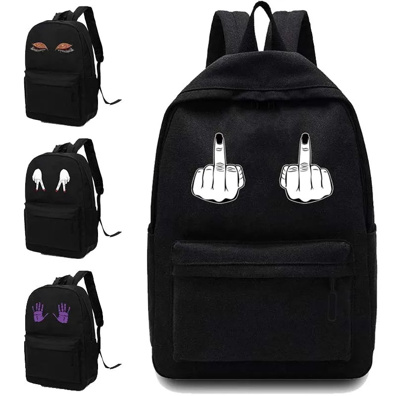 Women-Shoulders-School-Bag-Canvas-Unisex-Backpacks-Sport-Bag-Chest ...