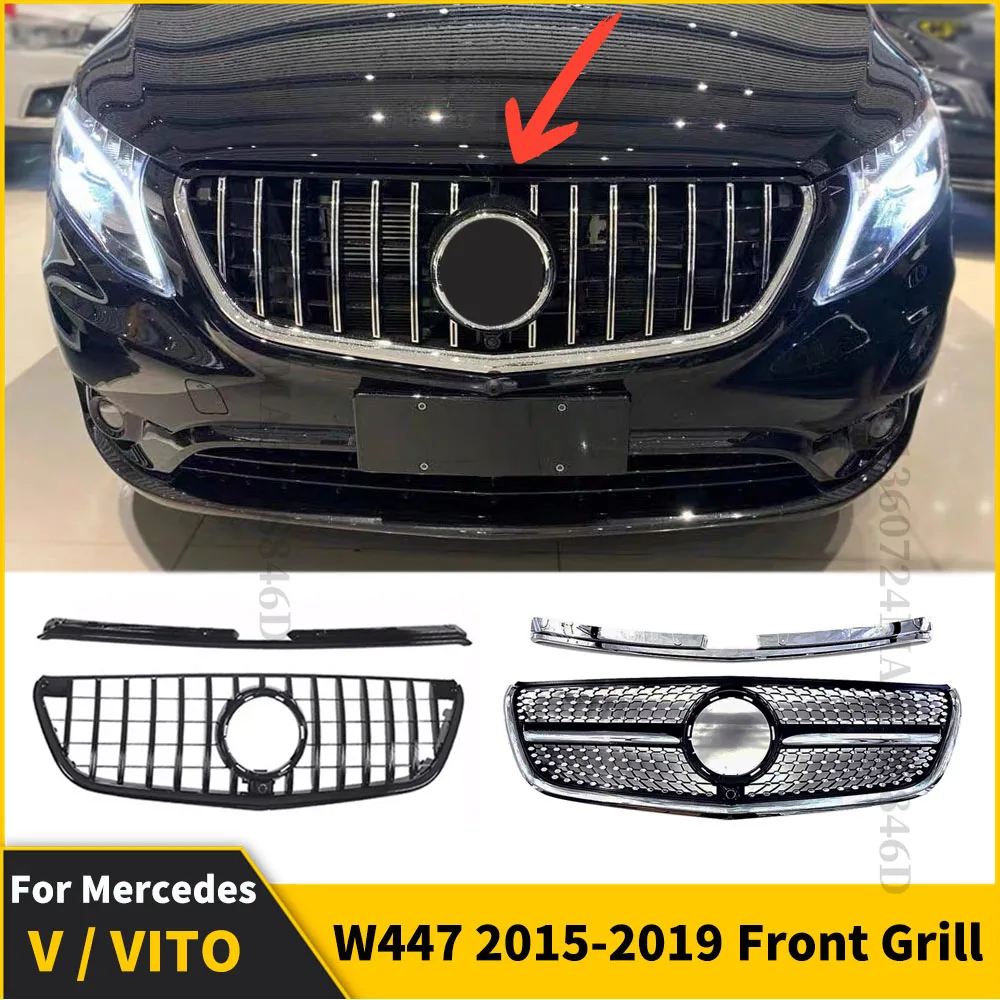 Upgrade-Front-Inlet-Bumper-Grille-Racing-Grill-GT-Diamond-Facelift-For ...