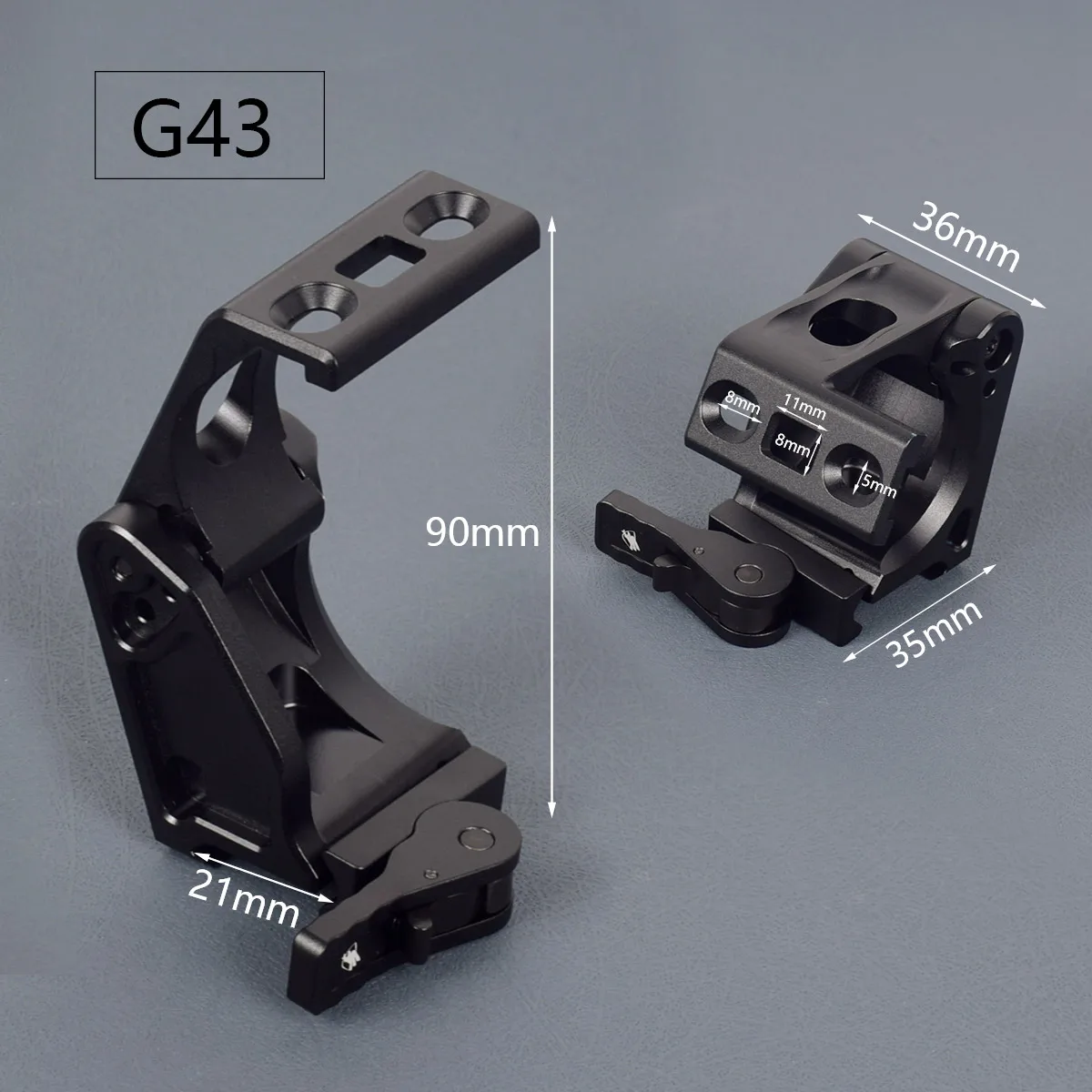 Tactical UN FTC Mount For G33 G43 Magnifier Riser Scope Mount For 551 ...