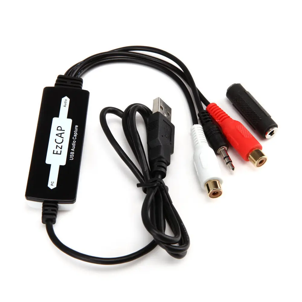 EZCAP 216 USB Audio Capture Grabber Card Cassette To CD/MP3 Converter ...