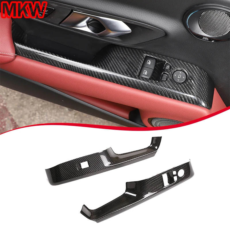 For Toyota GR Supra MK5 A90 2019-2024 Real Carbon Fiber Car Window ...