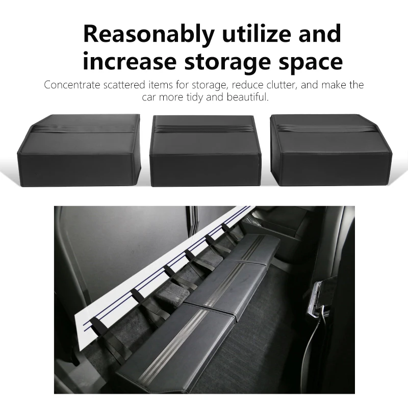 Rear-Under-Seat-Storage-Box-for-Tesla-Cybertruck-2024-Second-Row-Under ...