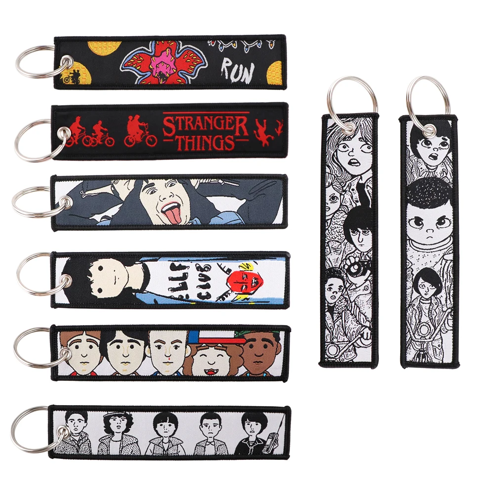 Keychain Stranger Things | Stranger Things Keyring | Key Tag Stranger ...