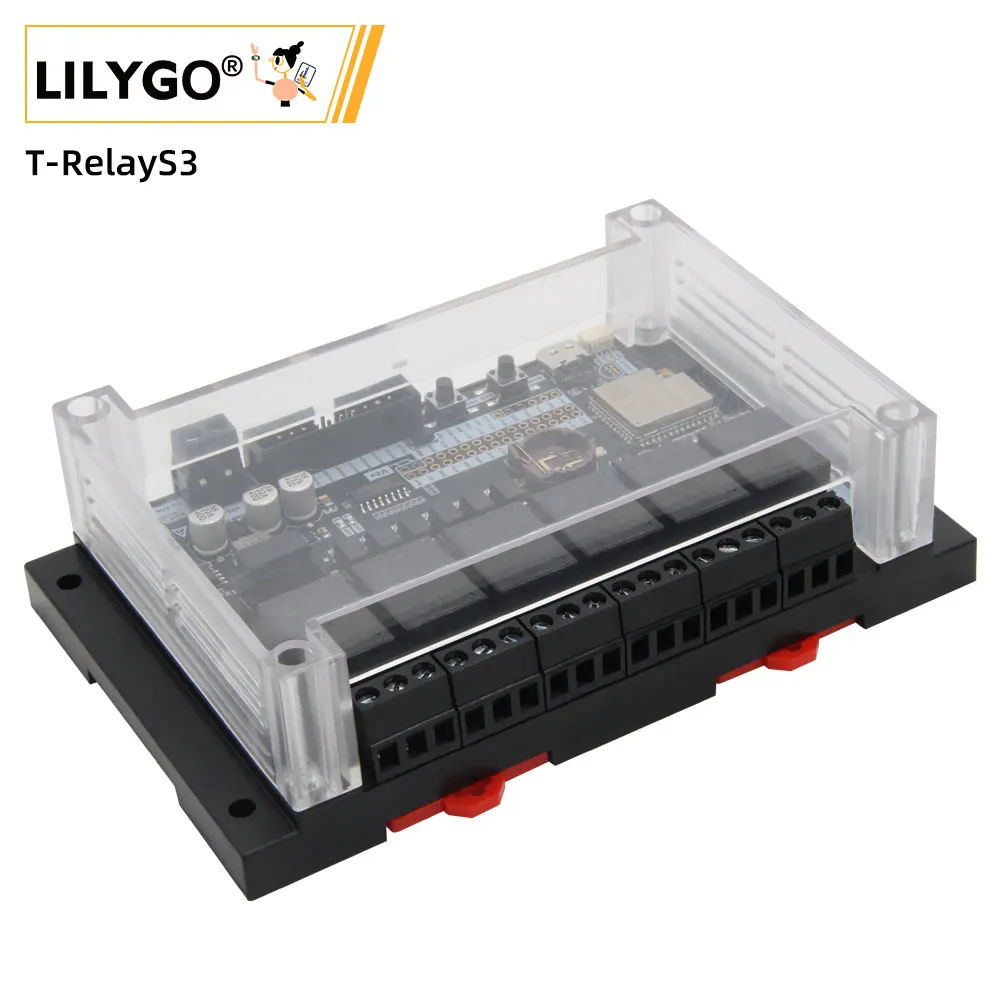 LILYGO® T-RelayS3 ESP32-S3 6-Way Relay Development Board ESP32-S3-WROOM-1U Wireless Module WiFi ...