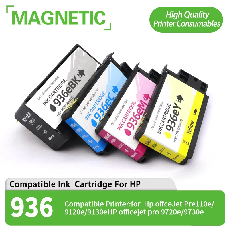 1Set 936 937 938e Compatible Ink Cartridge for HP Officejet Pro 4S6X3A ...