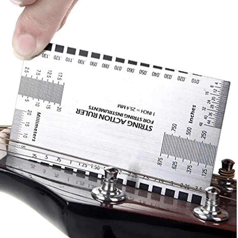 Durable-Maintenance-Tool-Guitar-Guide-Setup-String-Gauge-Ruler ...
