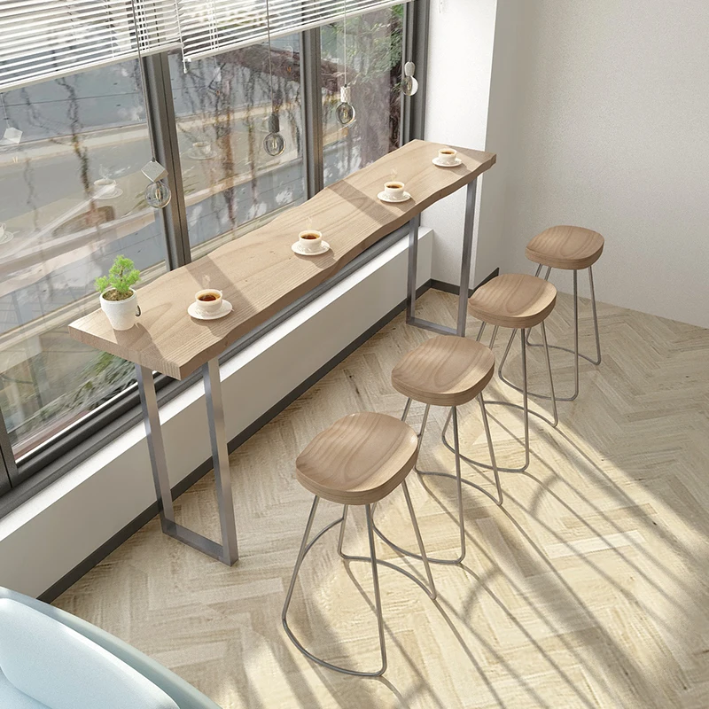 Coffee-Long-Bar-Tables-High-Wooden-Modern-Nightclub-Bar-Tables ...