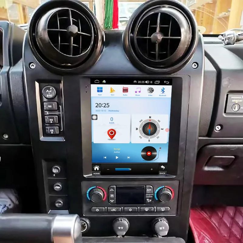 Car-Radio-For-Hummer-H2-2003-2015-Telsa-Style-Vertical-Screen-Navigator ...