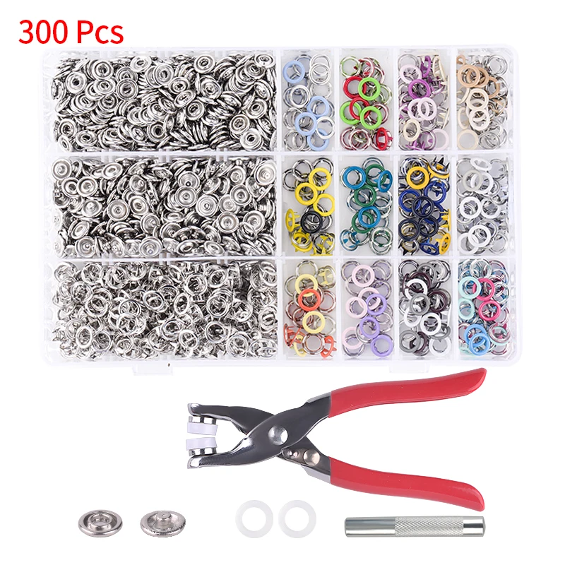 300-Sets-Metal-Button-Plier-Press-Tools-for-9-5mm-Metal-Snap-Buttons ...