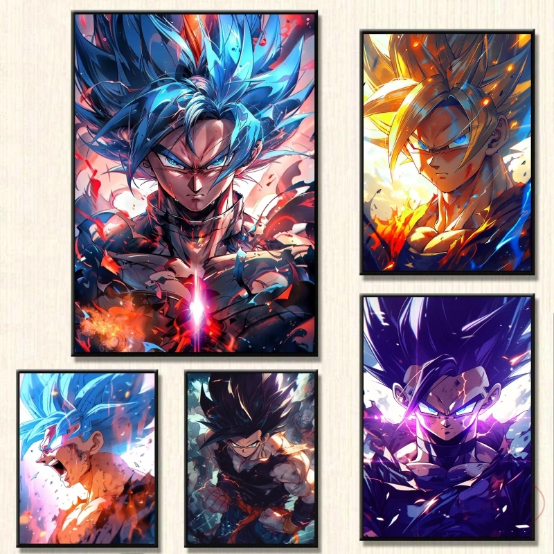 Japanese-Classic-Goku-Anime-Birthday-Gifts-Hanging-Picture-Print-Wall ...
