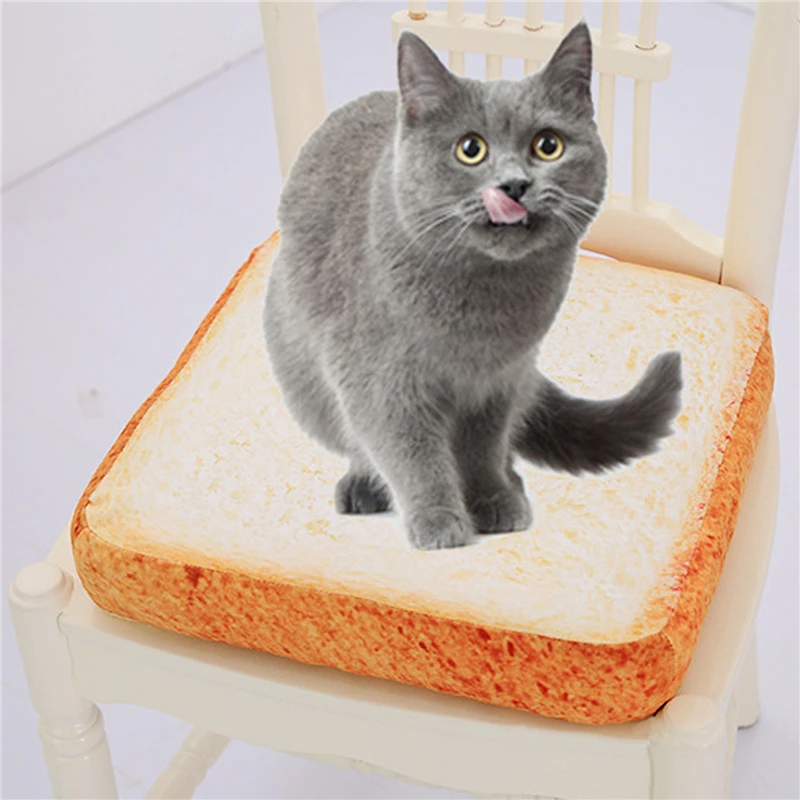 Toast Bread Cat Bed Pet Sleeping Cushion Dog Beds Warm Puppy Kitten ...