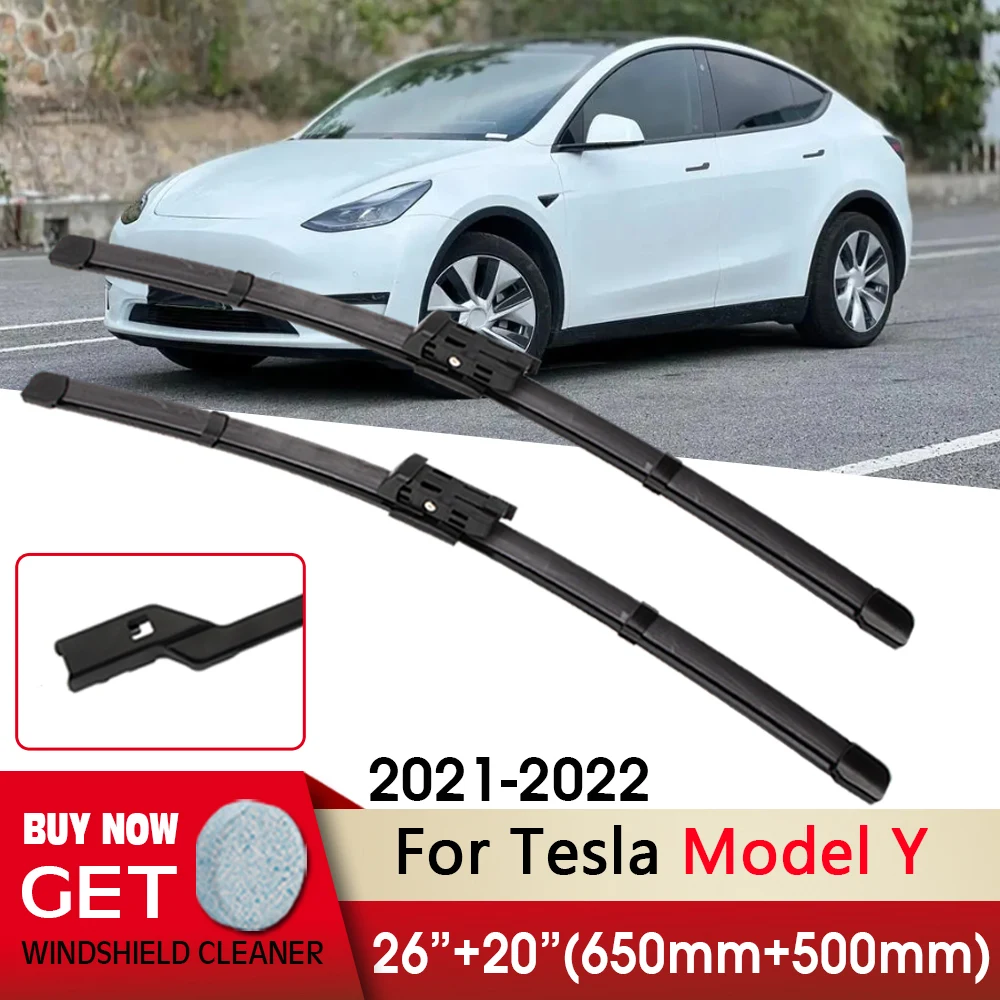 Car Wipers Front Wiper Blade 26"+20" For Tesla Model Y 2021-2022 Fit ...