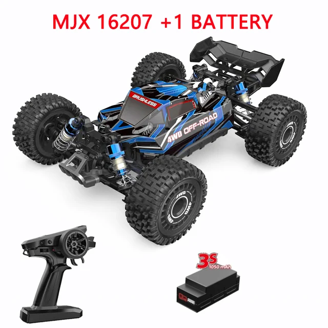 MJX 16207 70KM/H Brushless RC Car 4WD Electric High Speed Off-Road Remote Control Drift Monster ...