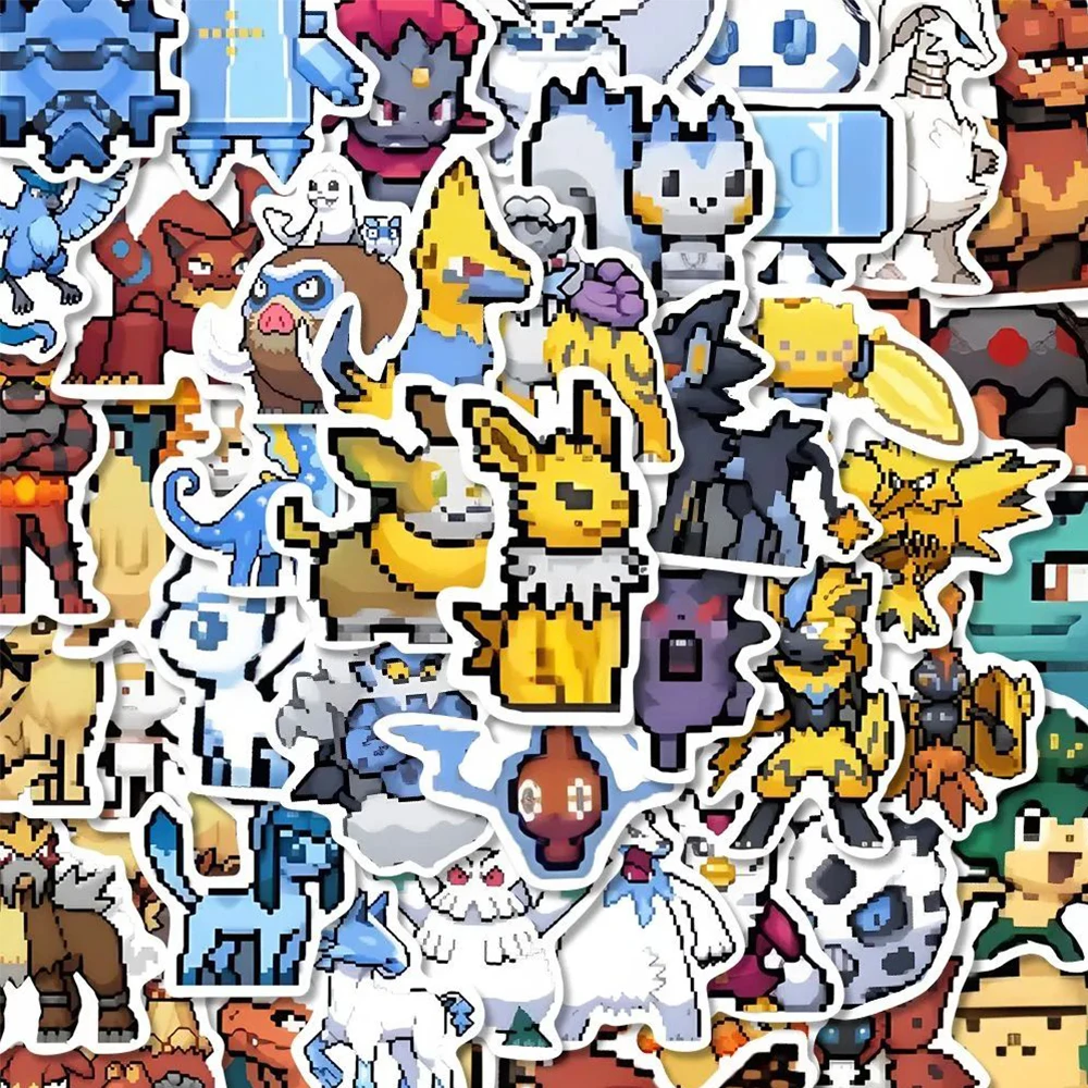 10-30-50-111pcs-Pixel-Pokemon-Stickers-Pikachu-Charma-Bulbasaur-Cartoon ...