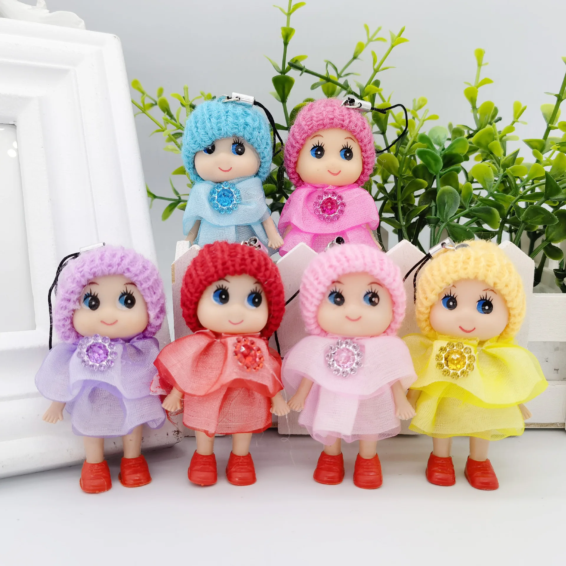 1PC-Cute-Fashion-Kids-Plush-Dolls-Keychain-Soft-Stuffed-Toys-Keyring ...