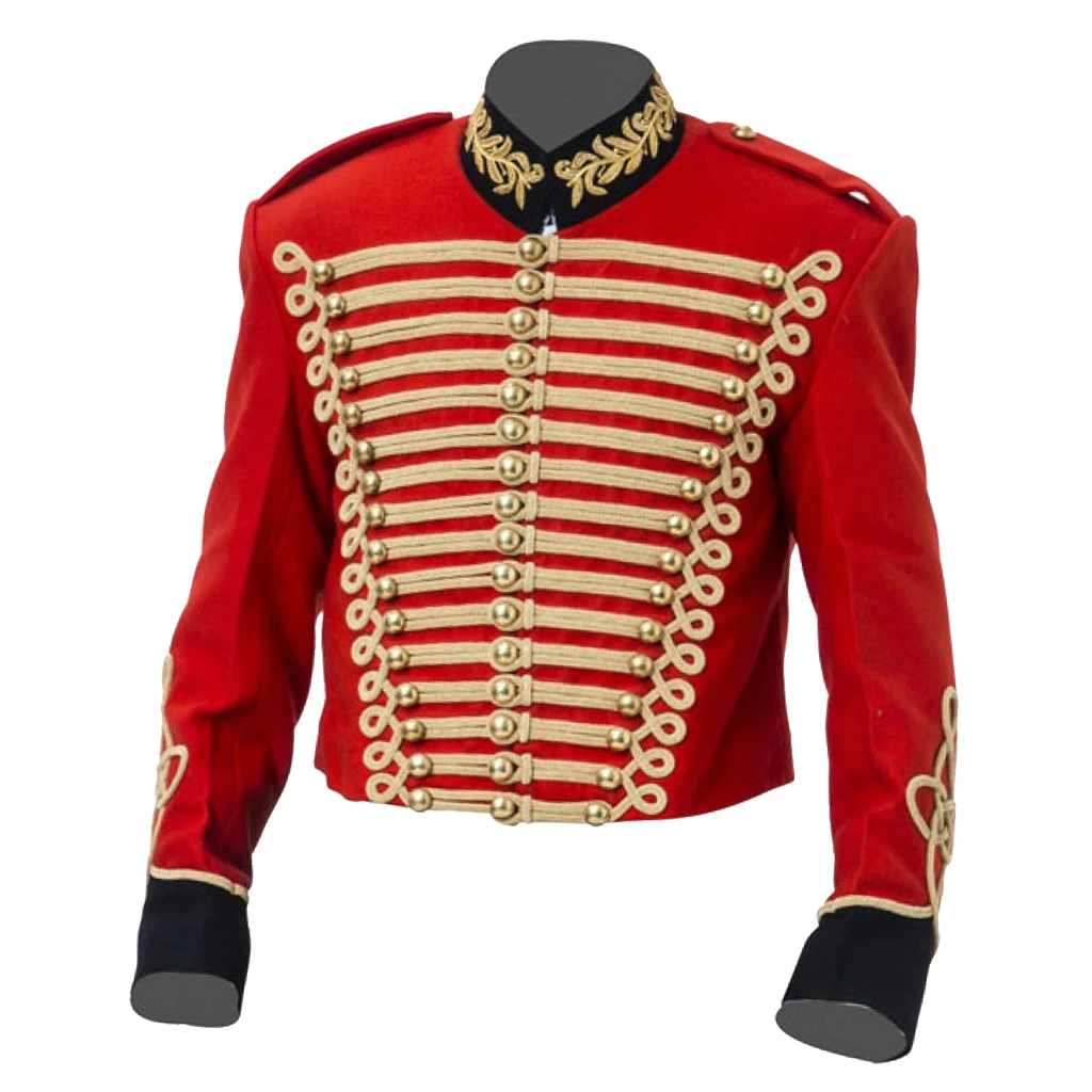 Adult Men Victorian Gothic Military Hussar Officers Cosplay Jacket ...