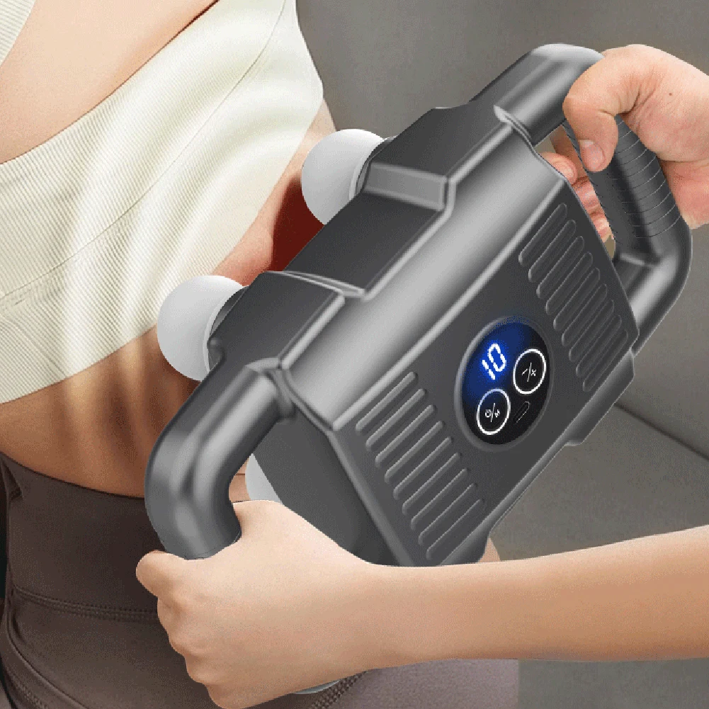 Portable-Back-Massager-Rechargeable-4-Head-Smart-Back-Massager-Battery ...