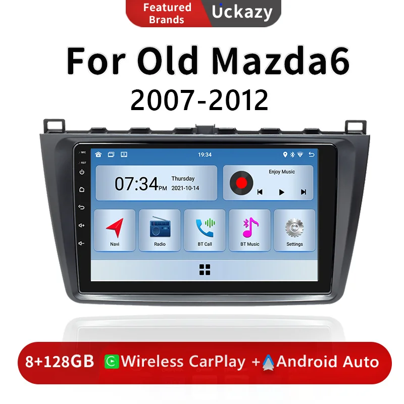 8-core-Car-Radio-Android-13-For-Mazda-6-bk-2007-2012-Mazda-3-Stereo ...