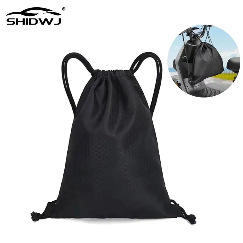 Motorcycle-Helmet-Bag-Single-Rope-Plush-Draw-Pocket-for-Scooter-Moped ...