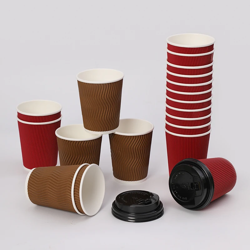 10-pcs-solid-color-party-disposable-paper-cups-corrugated-cups-interior ...