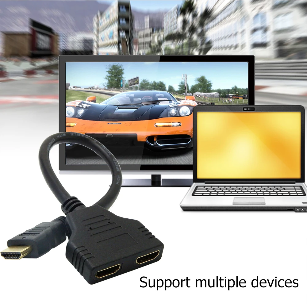 HDMI compatible Splitter USB Adapter Cables HDMI compatible Video ...