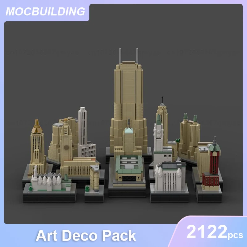 Art-Deco-Pack-Model-MOC-Building-Blocks-Skyscrapers-Architecture-DIY ...
