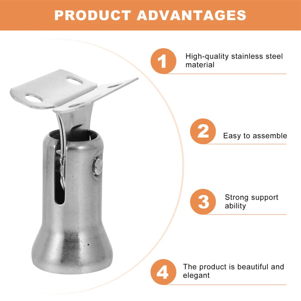 New-4-PCS-304-Stainless-Steel-Stair-Railing-Post-Stamping-Handrail ...