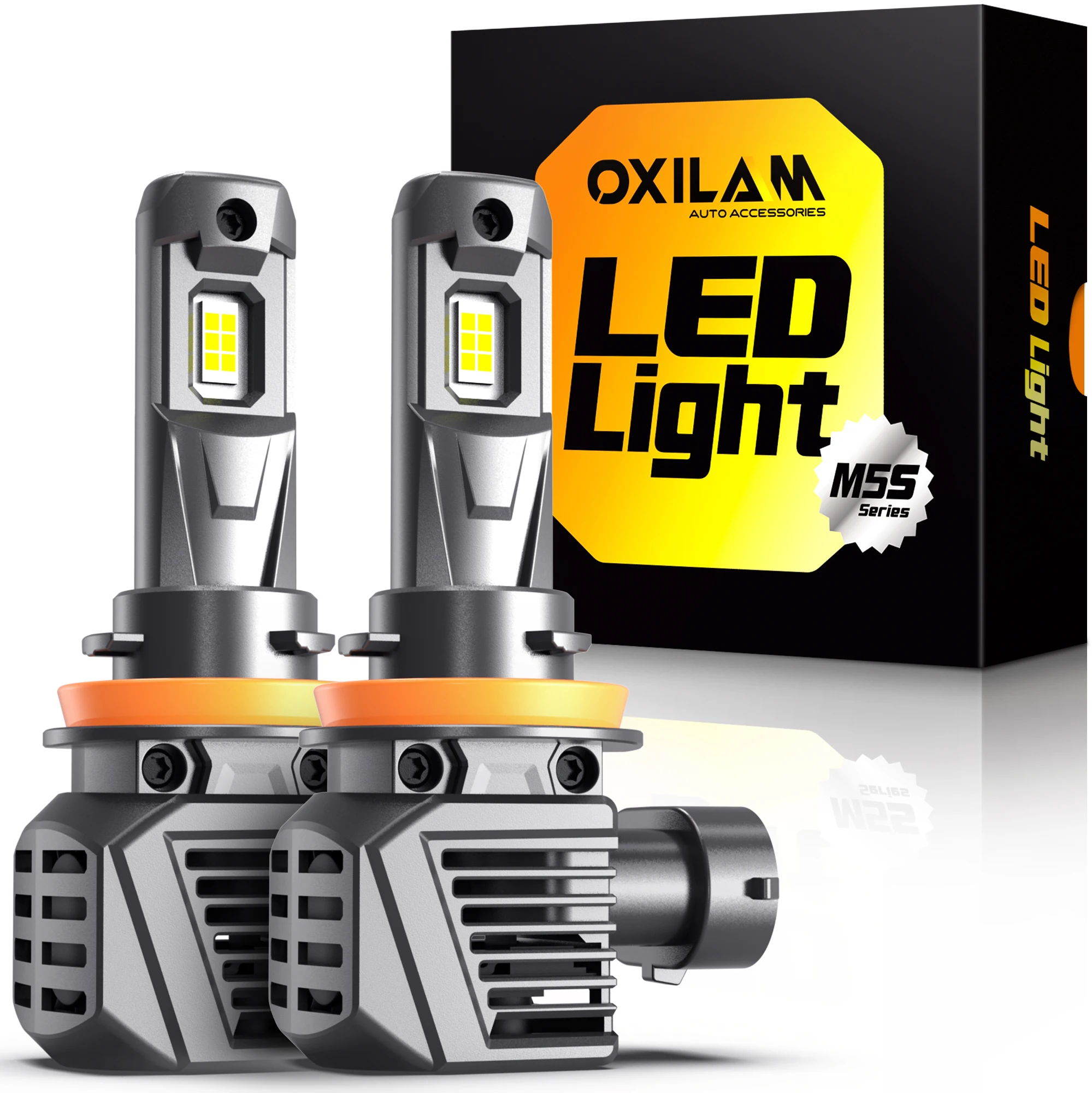 OXILAM-2X-22000LM-120W-H11-H8-H9-9005-HB3-LED-Headlight-Bulb-Canbus ...