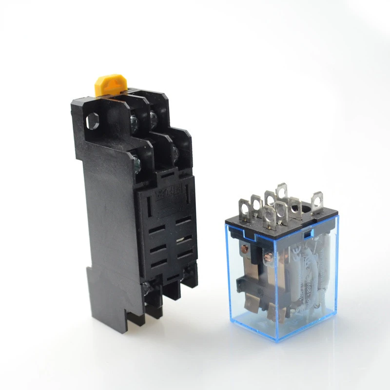 10A-dpdt-relay-LY2N-General-Purpose-Relay-LY2NJ-with-power-relay-base ...
