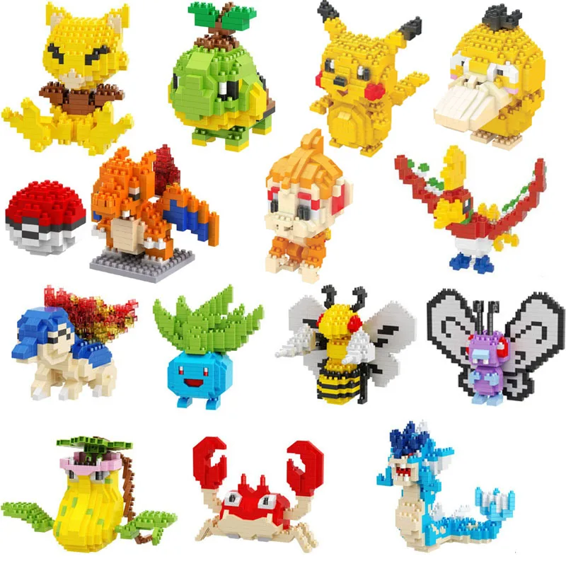 57style-TAKARA-TOMY-Pokemon-Pikachu-gengar-Building-Blocks-3D-DIY ...
