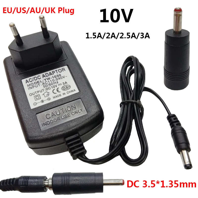 10V-2A-DC-Power-Supply-3-5-1-35mm-Universal-AC-DC-Power-Adapter-Adaptor ...