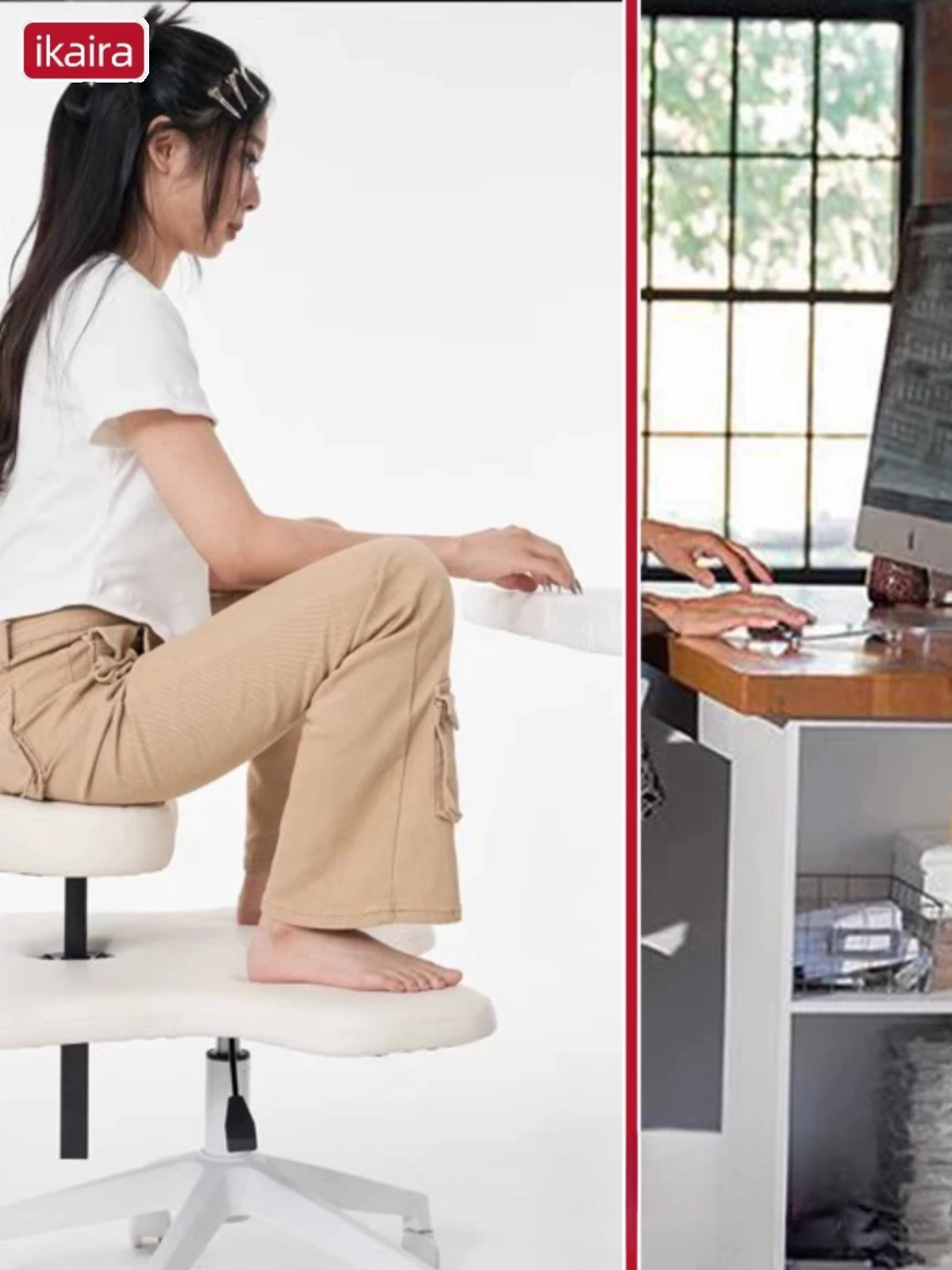Ikaira-N3-cross-legged-monkey-stool-internet-famous-squatting-chair ...