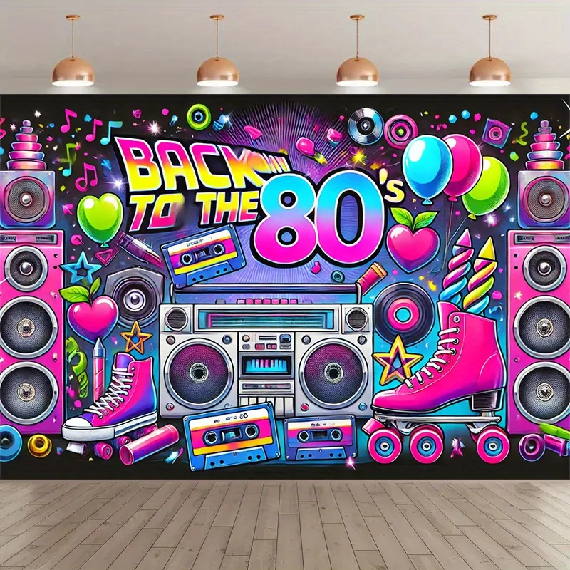 Retro 80s Wallpaper Party Background: The Ultimate Setup for Authentic ...