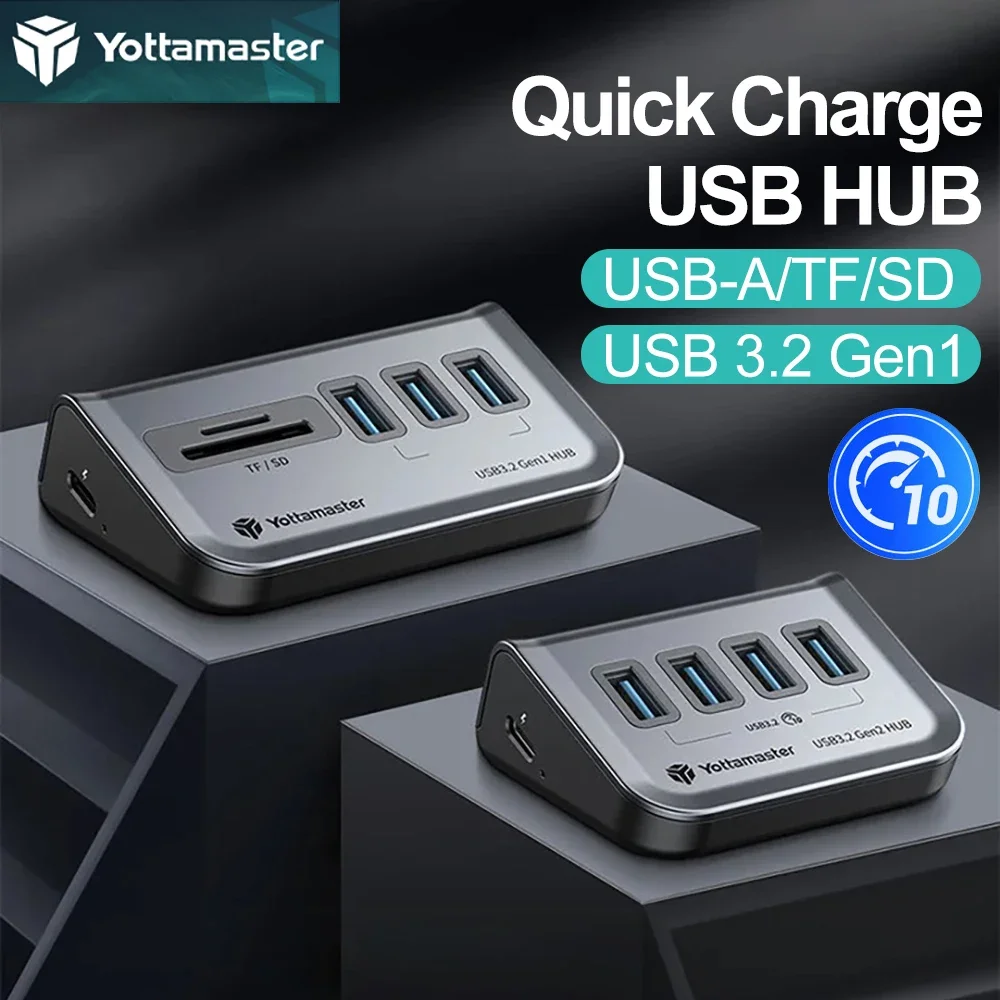 Yottamaster-USB-HUB-Type-C-Splitter-To-TF-SD-Card-Reader-USB-3-0-Gen1 ...