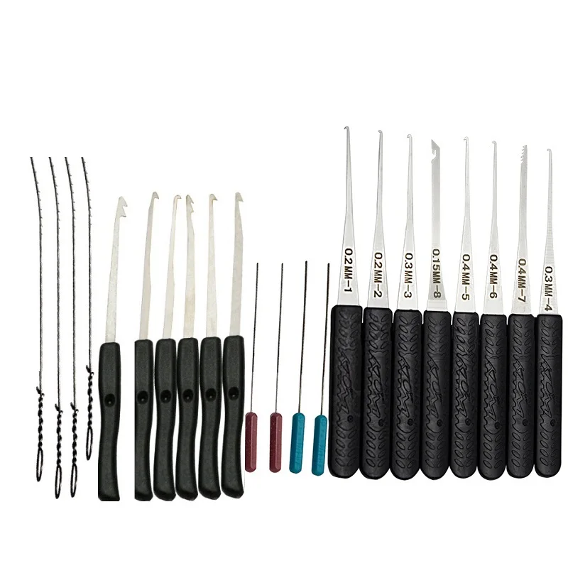 22PCS-Professional-Lock-Pick-Set-Locksmith-Tools-Remove-Hooks-Lock-Pin ...