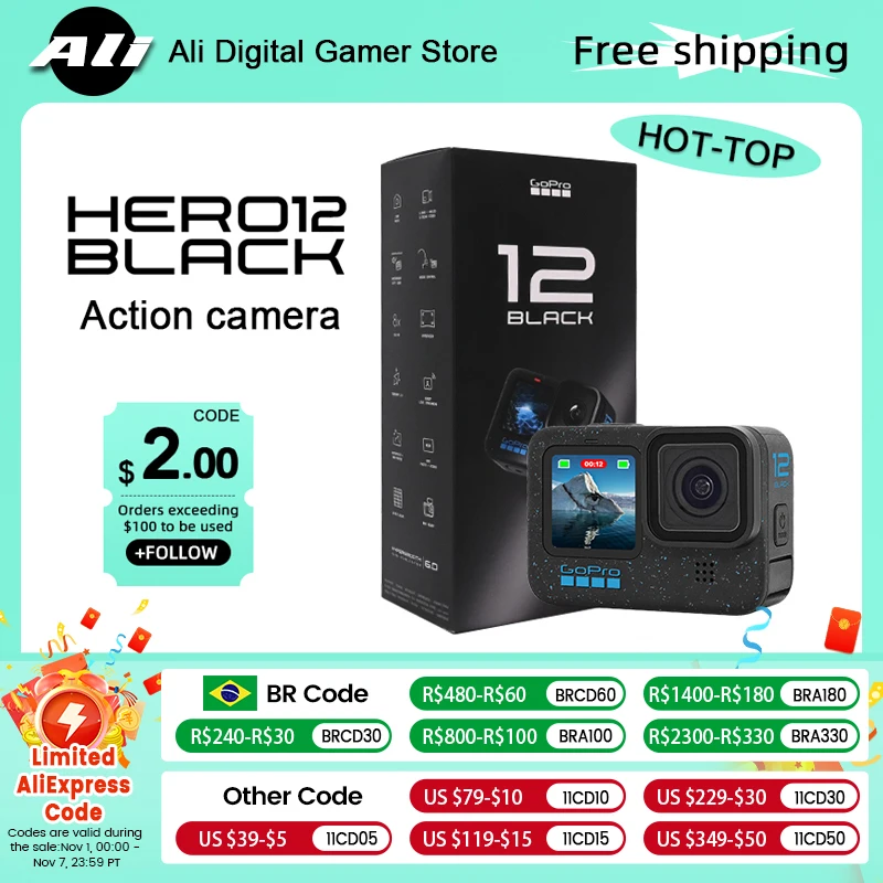 GoPro-HERO12-C-mara-de-acci-n-negra-HyperSmooth6-0-5-3K60fps-Video-27MP ...