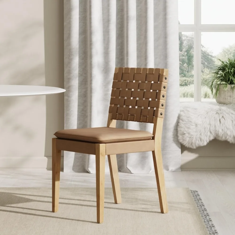Nathan-James-Cohen-Wood-Dining-Chair-Mid-Century-Modern-Upholstered ...
