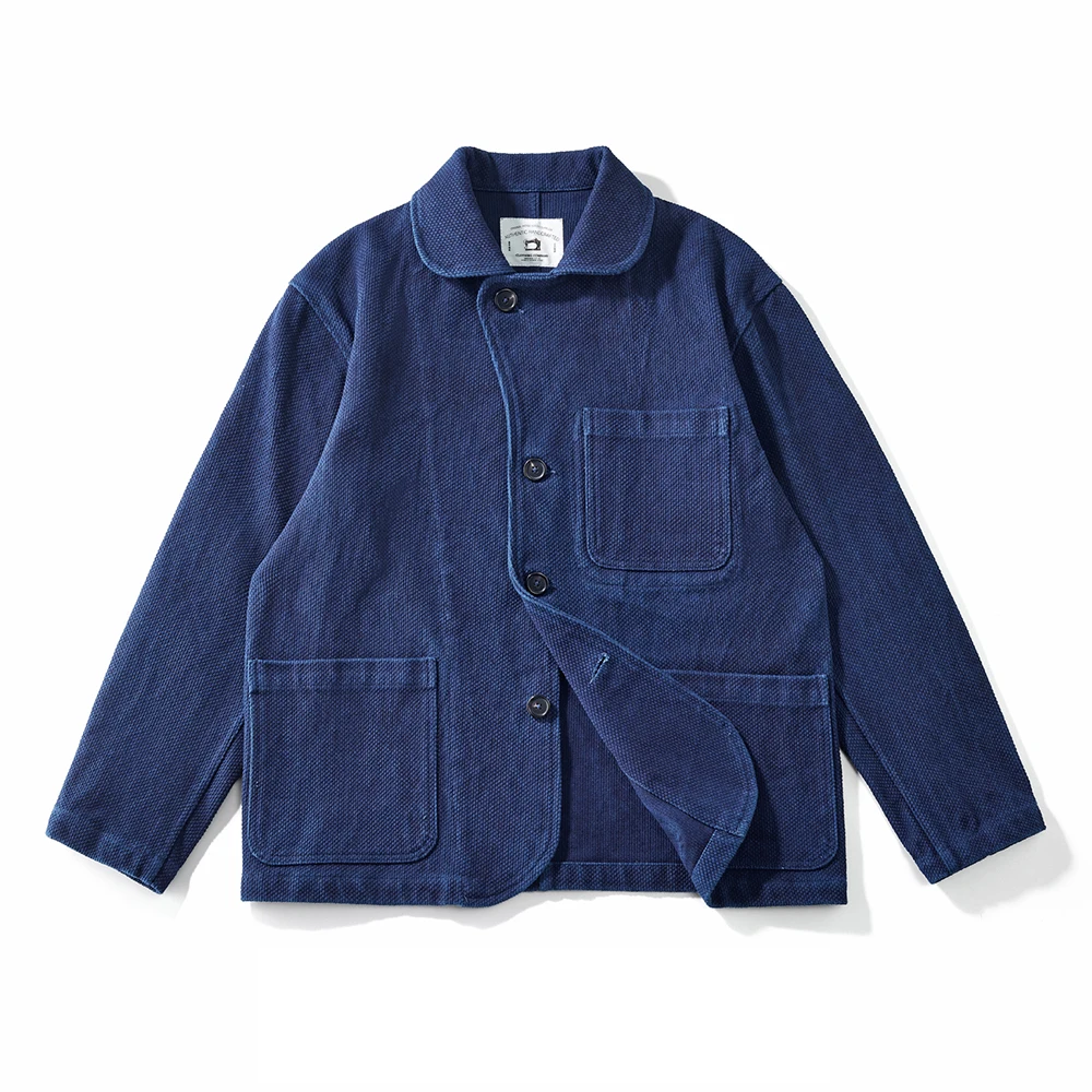 Heavy-Weight-Indigo-Jacket-Men-Autumn-Winter-Vintage-Workwear-Tooling ...