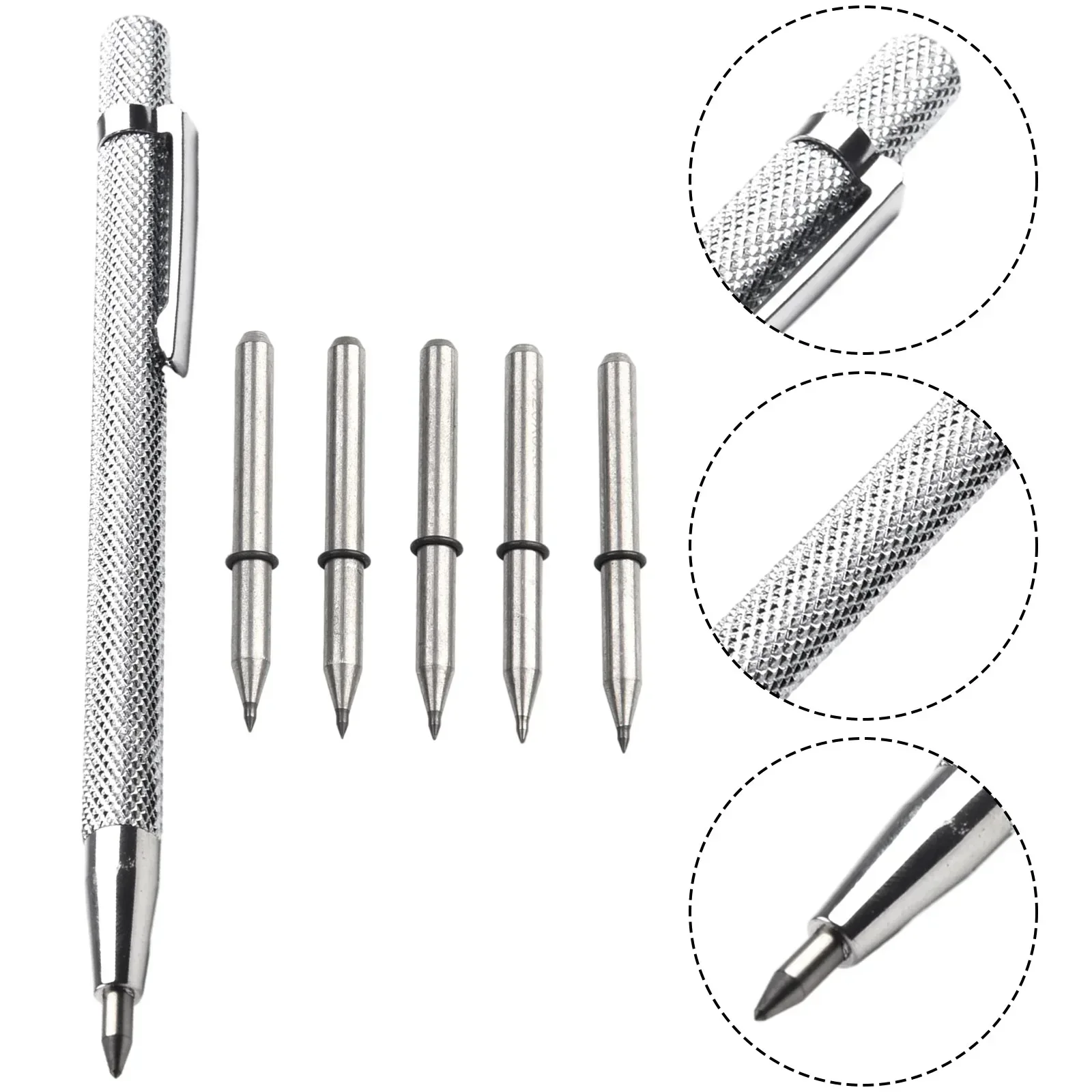 Diamond-Scribing-Pen-With-5pcs-Carbide-Tips-Scriber-Engraving-Pen-For ...