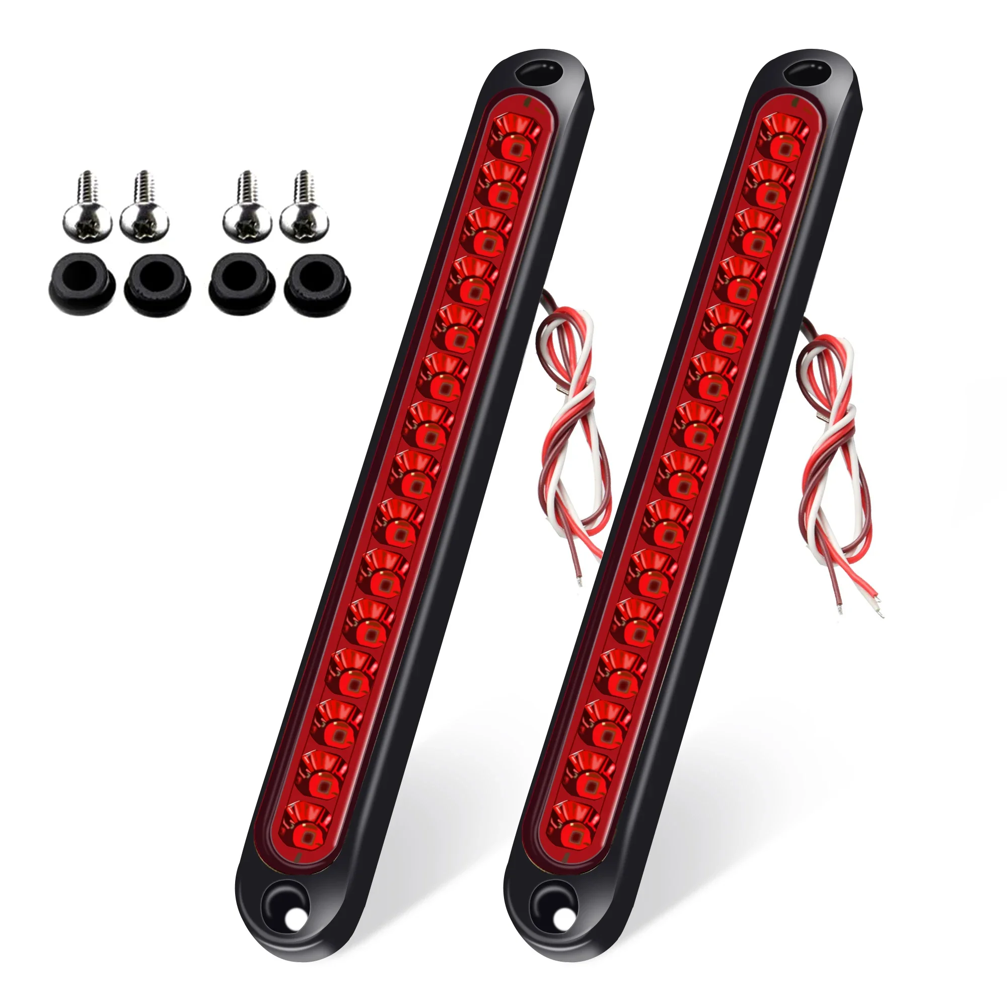 2PCS-Universal-LED-Tail-Rear-Lamp-for-Trailer-Truck-Lorry-Pickup-Brake ...