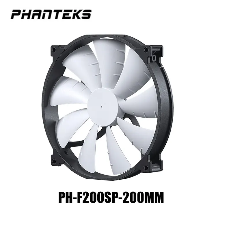 PHANTEKS F200SP Black High Air Volume Computer Case Fan 200mm 4Pin PWM ...