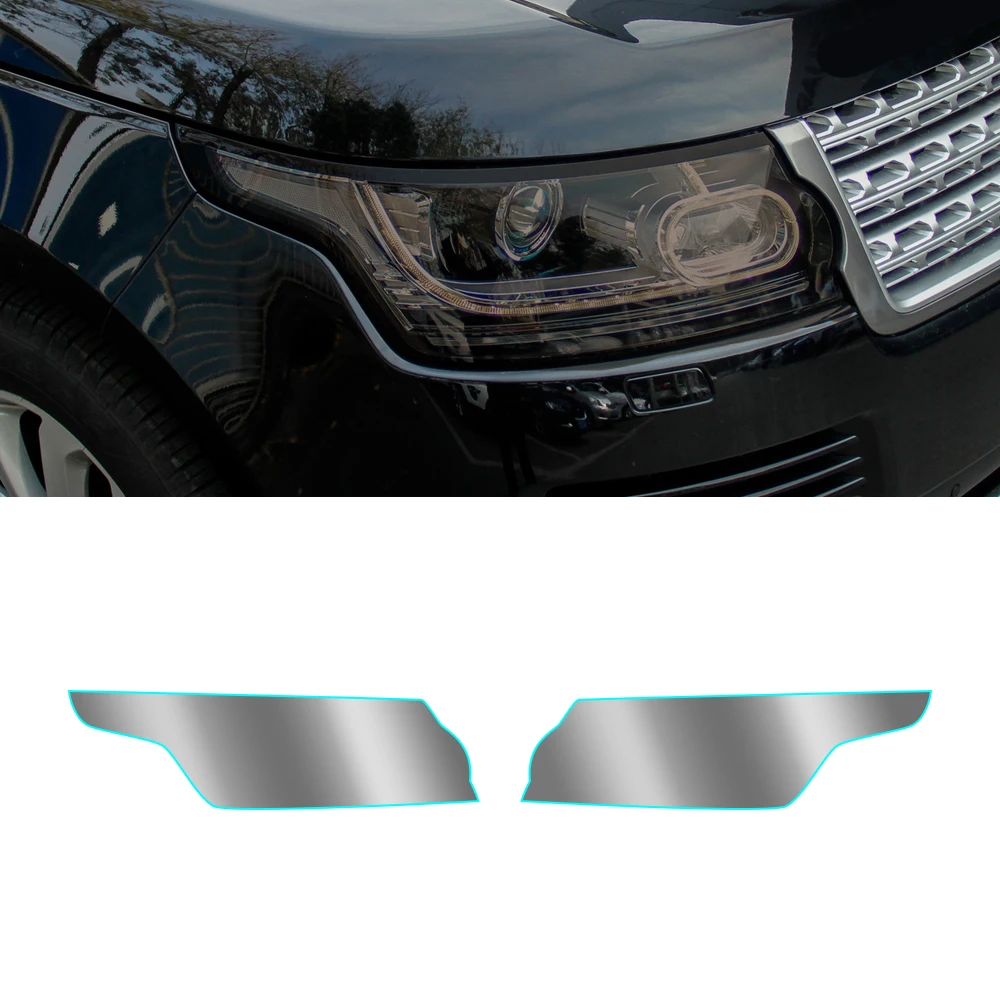 For-Range-Rover-L405-2013-2021-Car-Headlight-Tint-Black-Protective-Film ...
