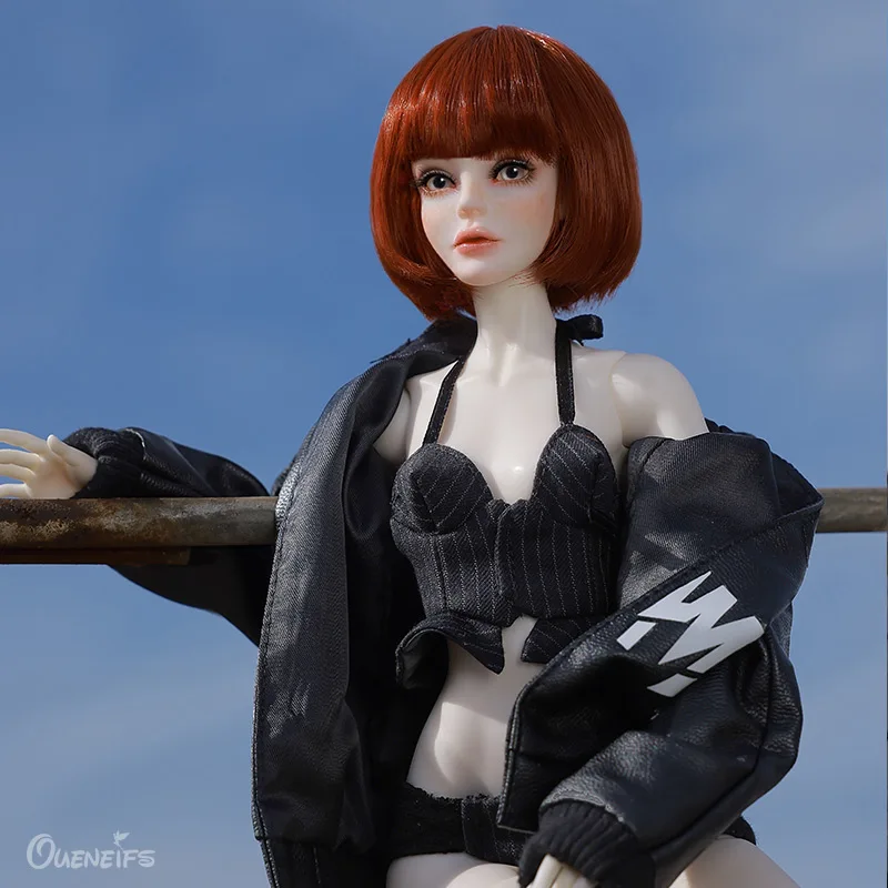 Lila Doll BJD 1/4 Striped Bikini Black Jacket Cool handsome Style Girl Toys New Design BJD Dolls ...