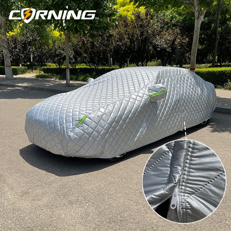 Outdoor Cotton Thickened Awning For Car Protection Snow Covers Sunshade ...