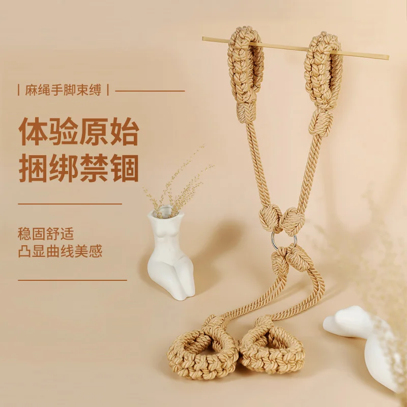 Original-animal-sex-hemp-rope-binding-hands-and-feet-handcuff ...