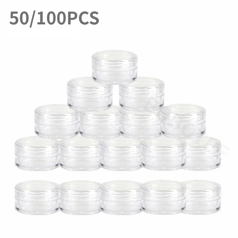 100pcs-2g-5g-10g-Empty-Cosmetic-Makeup-Jar-Pots-Plastic-Sample ...