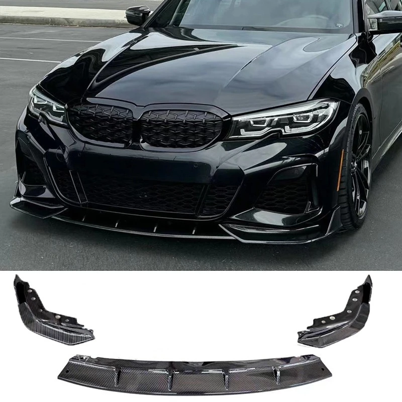 BMW 3 시리즈 325/G20 2020-2022 FD 프론트 립 스플리터 스포일러 범퍼 트림 업그레이드 성능 향상 자동차 외관 ...