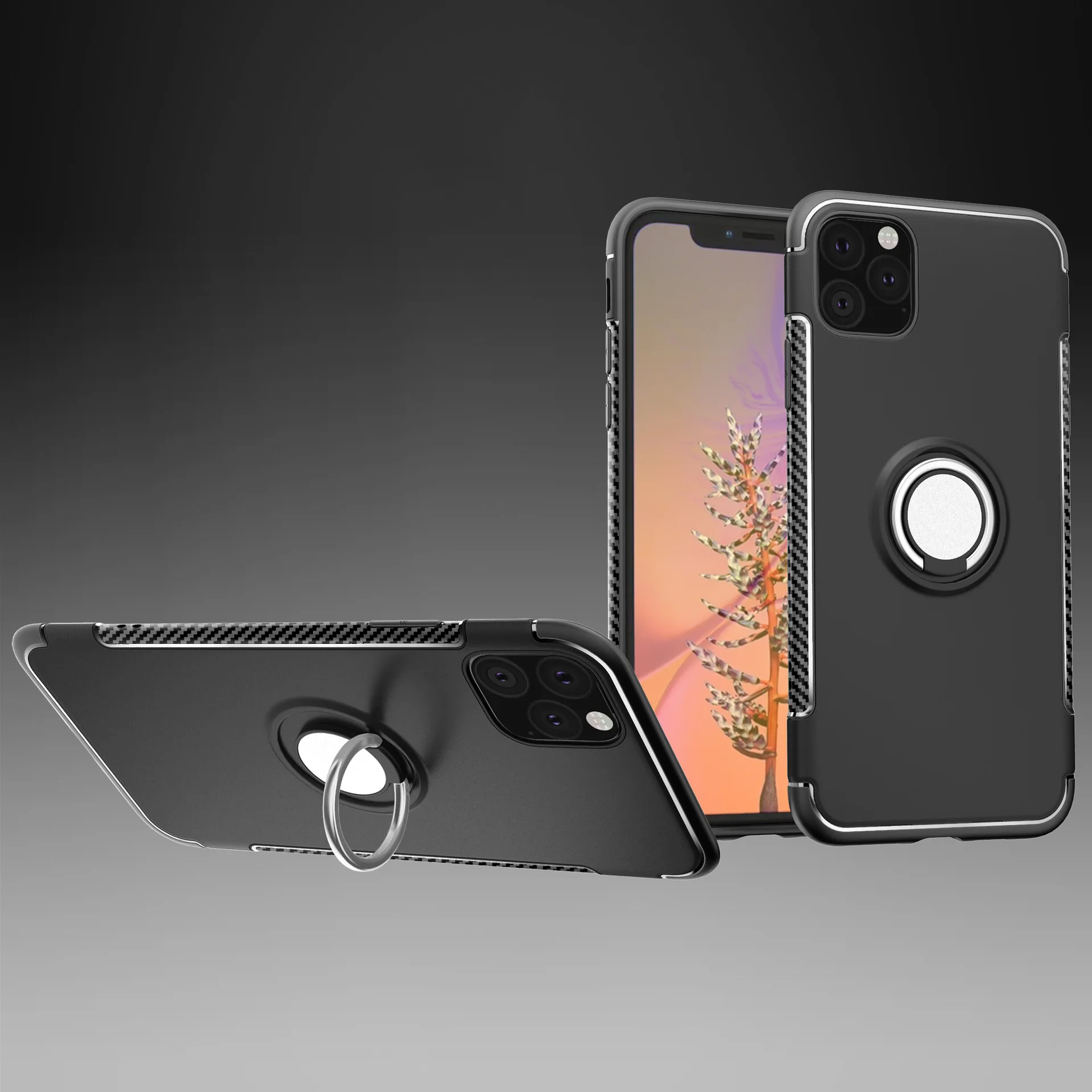 Противоударный бронированный чехол с магнитным кольцом для iPhone 13 ...